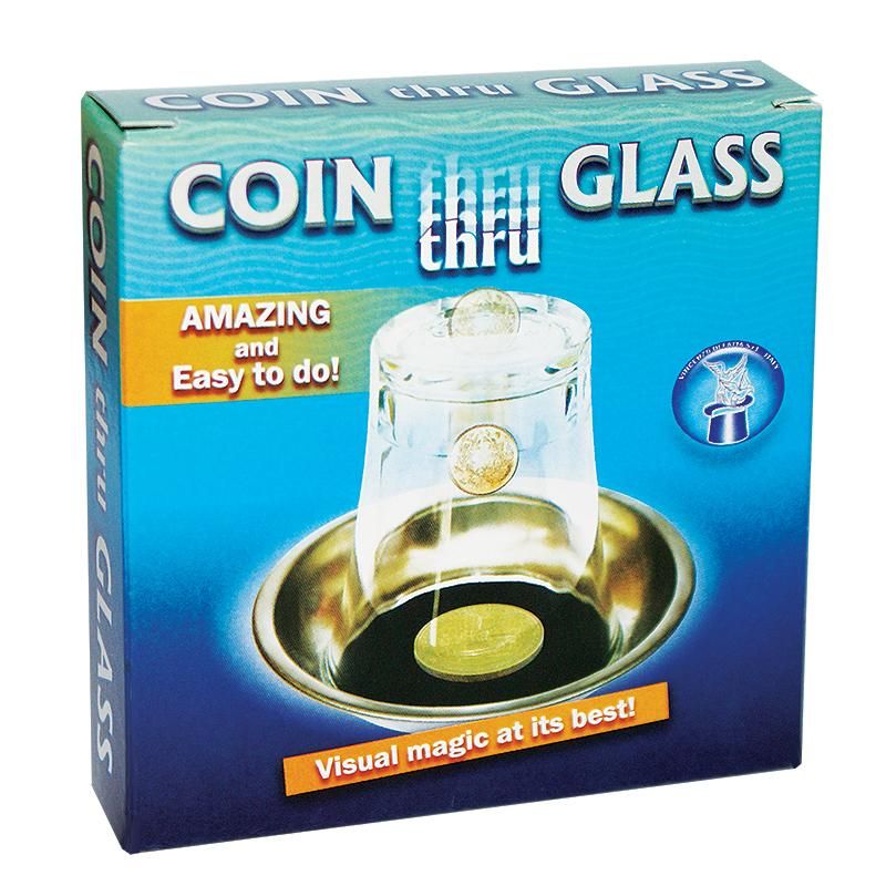 Coin thru Glass Magic Trick – New Zealand Puppets & Magic Store