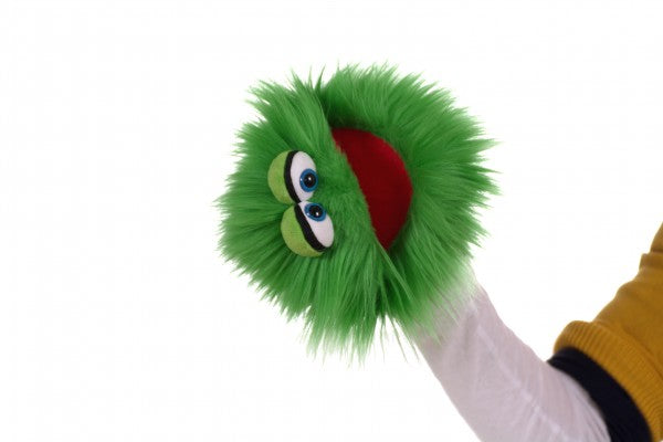 Fluff Green 20cm Hand Puppet (code 221) – New Zealand Puppets & Magic Store
